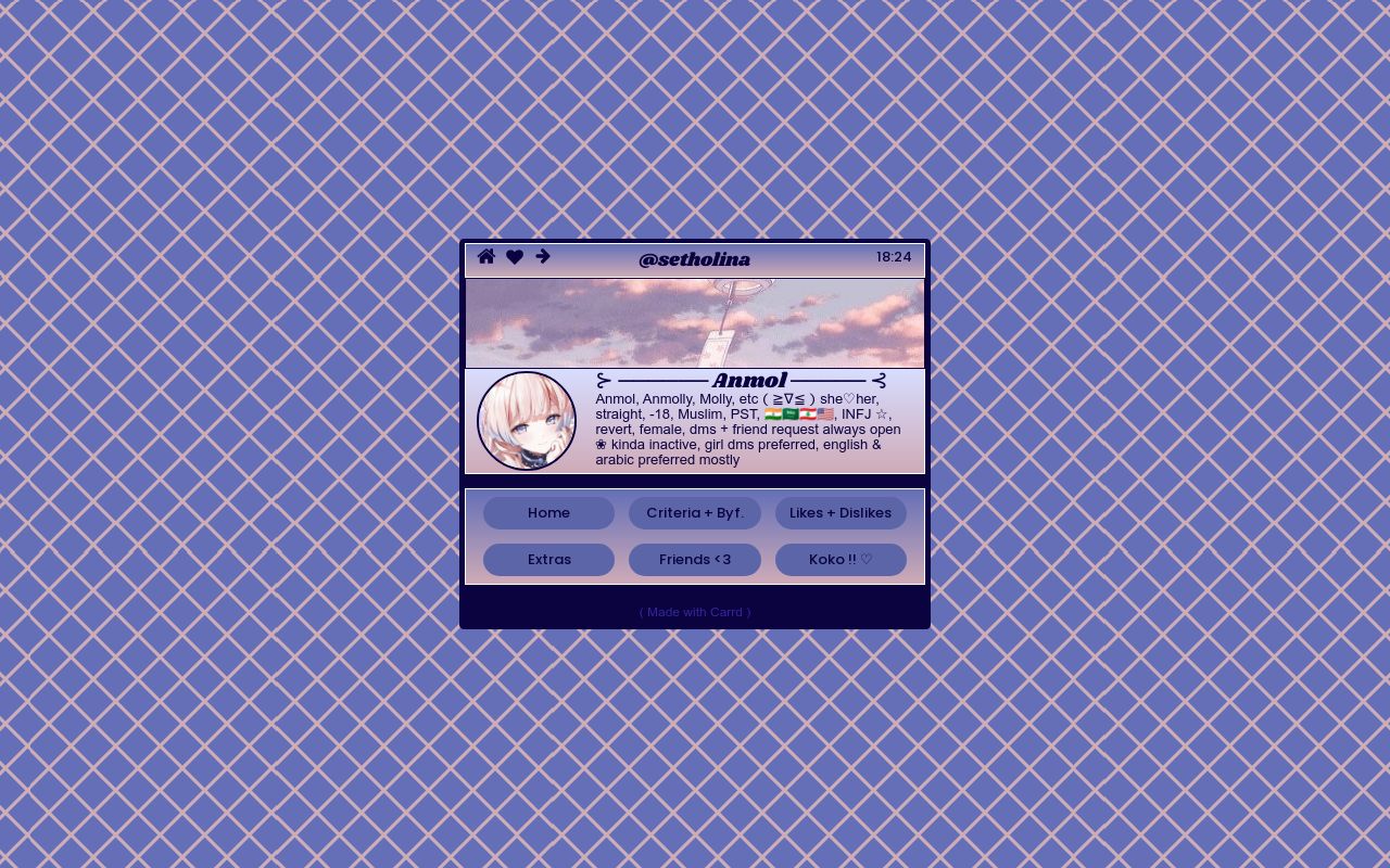 ー♡Molly’s carrd!!